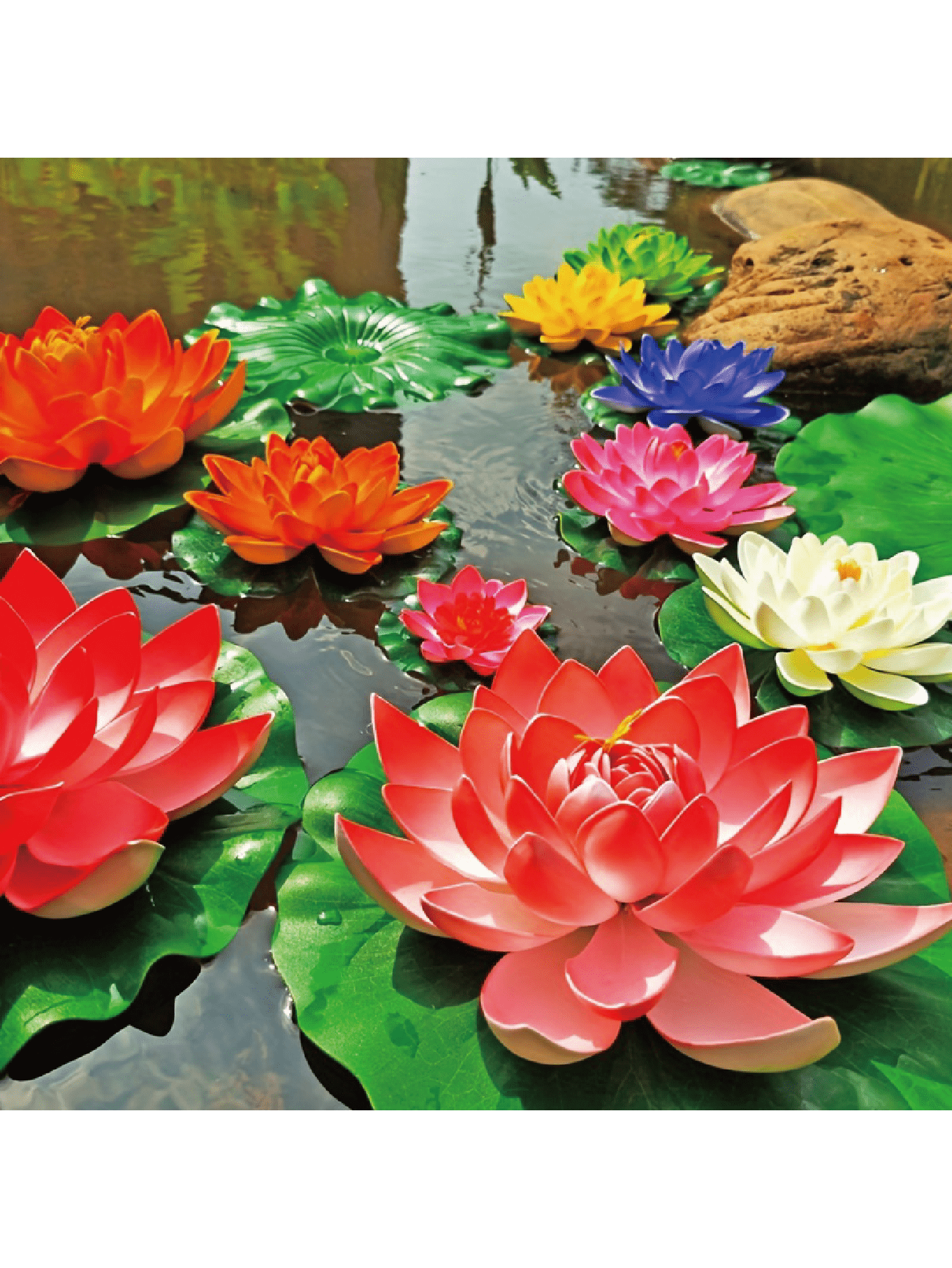 1pc Artificial Lotus 11 Inch Lotus Leaf Water Lily Fake Lotus Dance ...