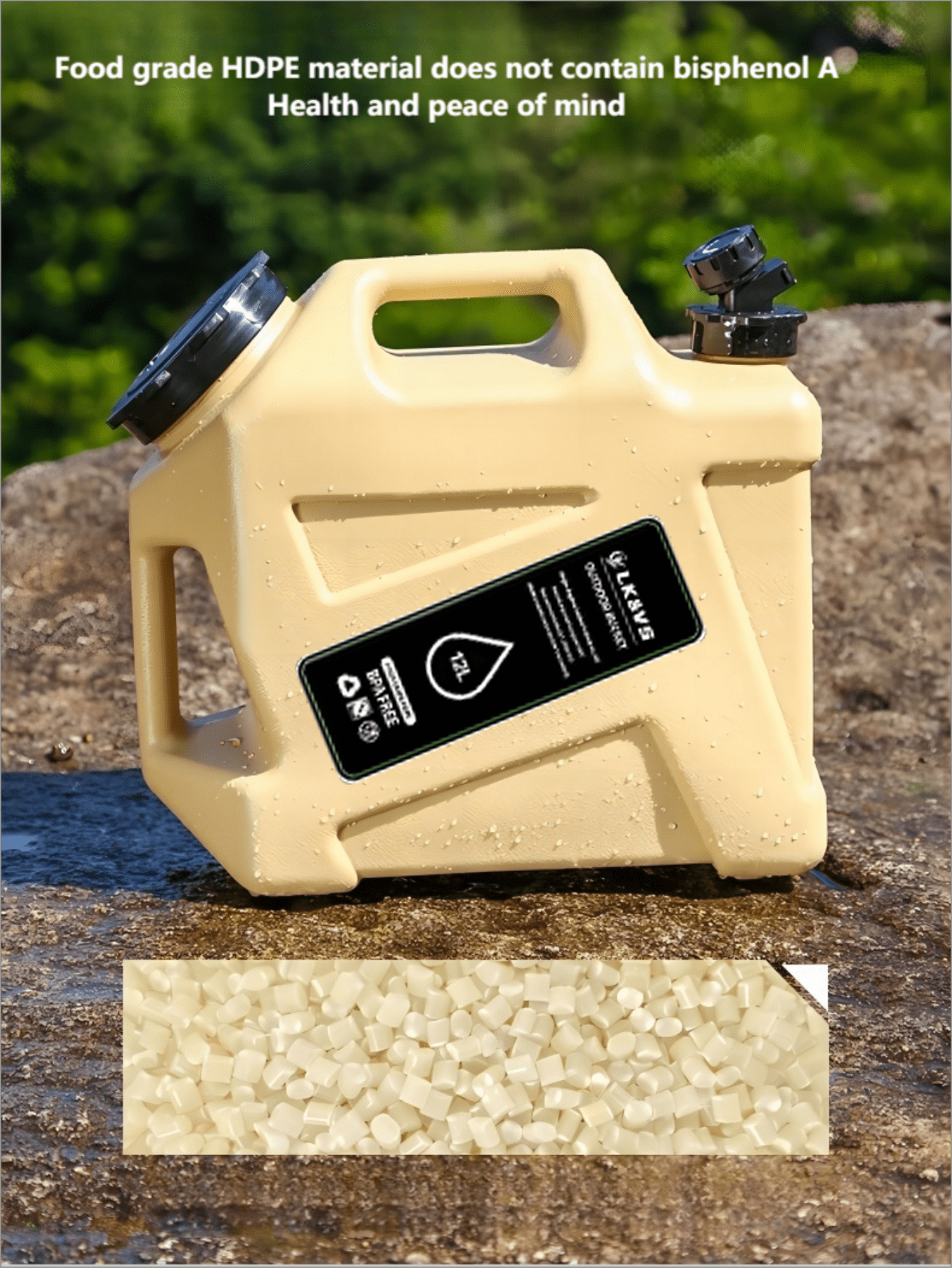 12L Outdoor Water Storage Containers Camping Water Container Portable ...