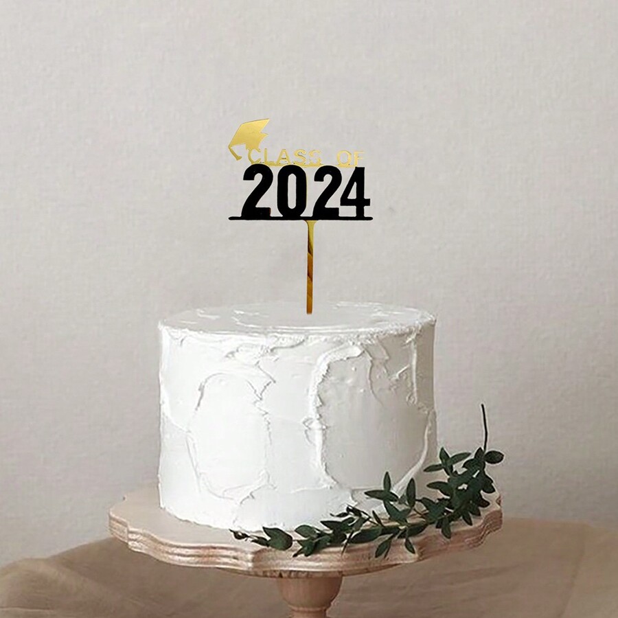 Class Of 2024 Cake Topper, Congrats Grad Cake Decor, 2024 Graduation ...