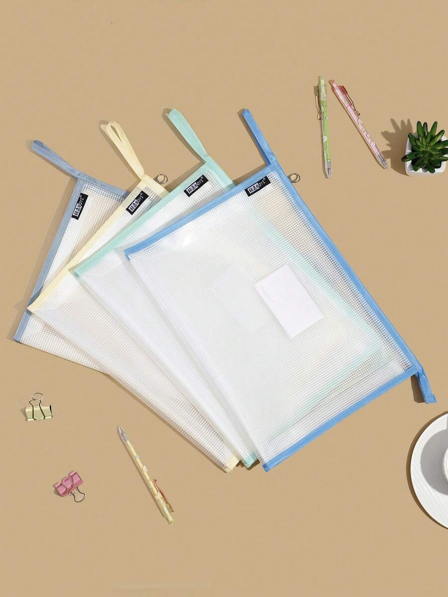 Portable Transparent Storage Bag, Large-Capacity Document Bag ...