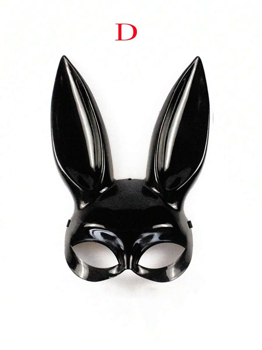 1pc Bunny Masquerade Mask For Cosplay & Festival Party, Half Face ...