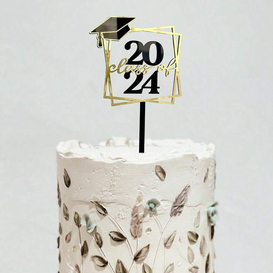 Class Of 2024 Cake Topper, Congrats Grad Cake Decor, 2024 Graduation ...
