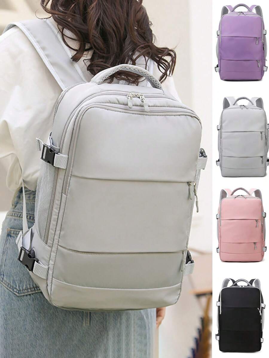Carry On Suitcase Grey Travel Backpack, Lightweight Weekender Duffle ...