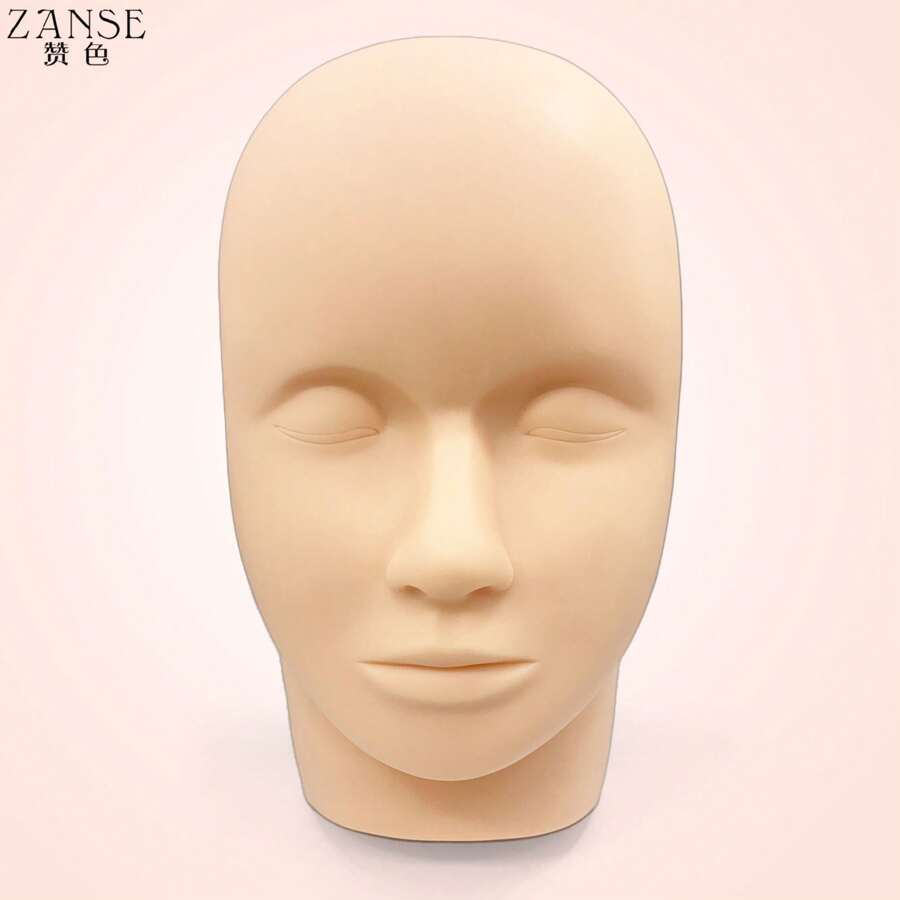 Eyelash Grafting Practice Model Head Made Of Silicone, Facial Makeup ...