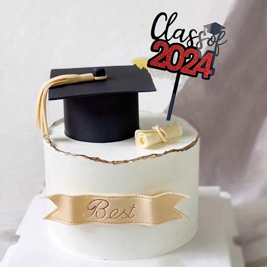 2024 Graduation Cake Topper- Graduation Cap Topper 2024 Cake Toppers ...
