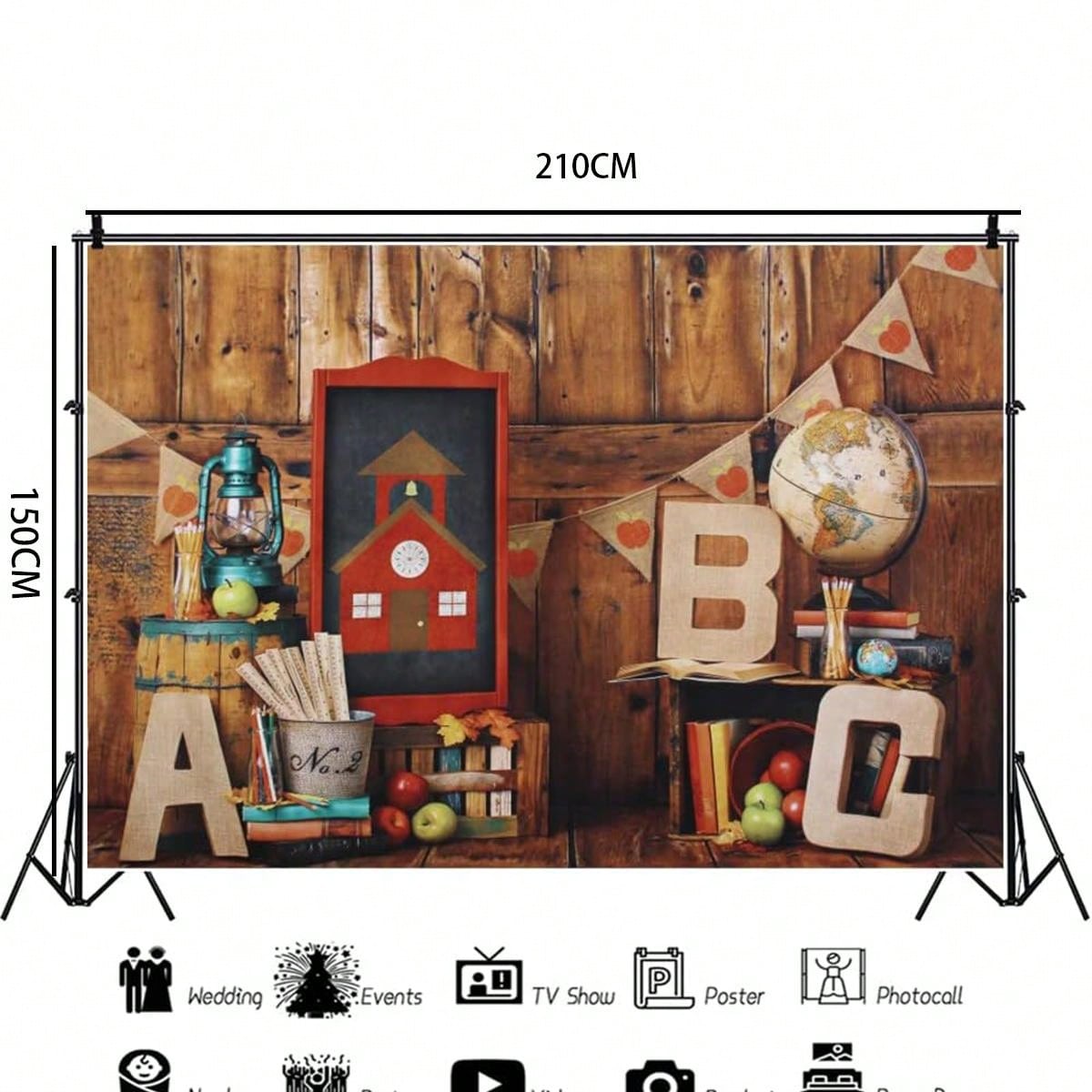 Kindergarten Classroom Background Abc Vintage Log Cabin Back To School ...