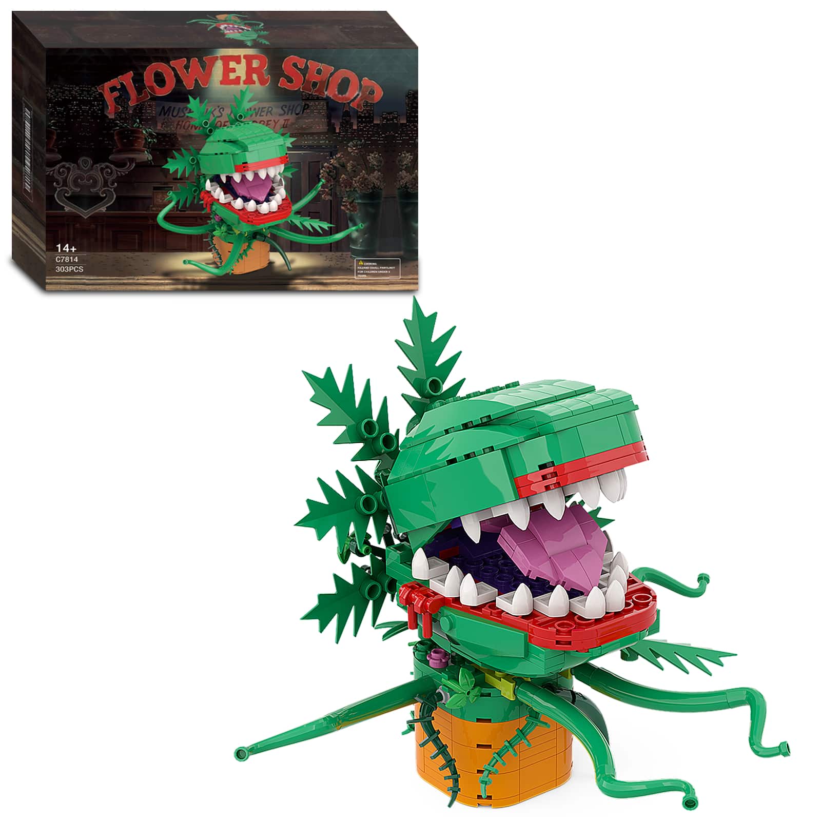 Audrey II Building Blocks Set, Piranha Flower Little Shop Of Horrors ... Audrey II Building Blocks Set, Piranha Flower Little Shop Of Horrors ...