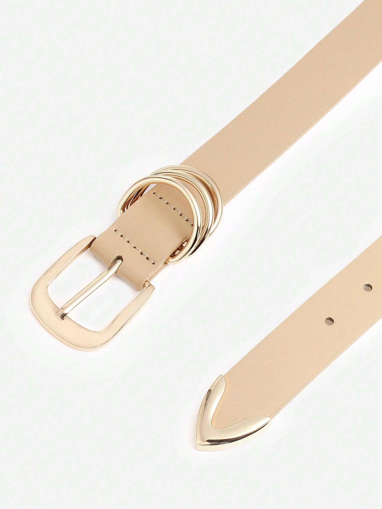 1pc Women's Leather Belts For Jeans Dresses, Black Leather Waist Belt ...