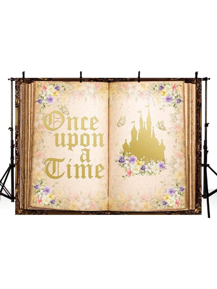 1pc-Once Upon A Time Backdrop Fairy Tale Books Wedding Party ...
