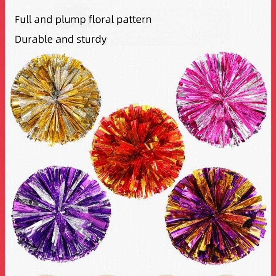 1pc Cheerleading Pom Pom For Dance Performances, Handheld Flower Ball ...