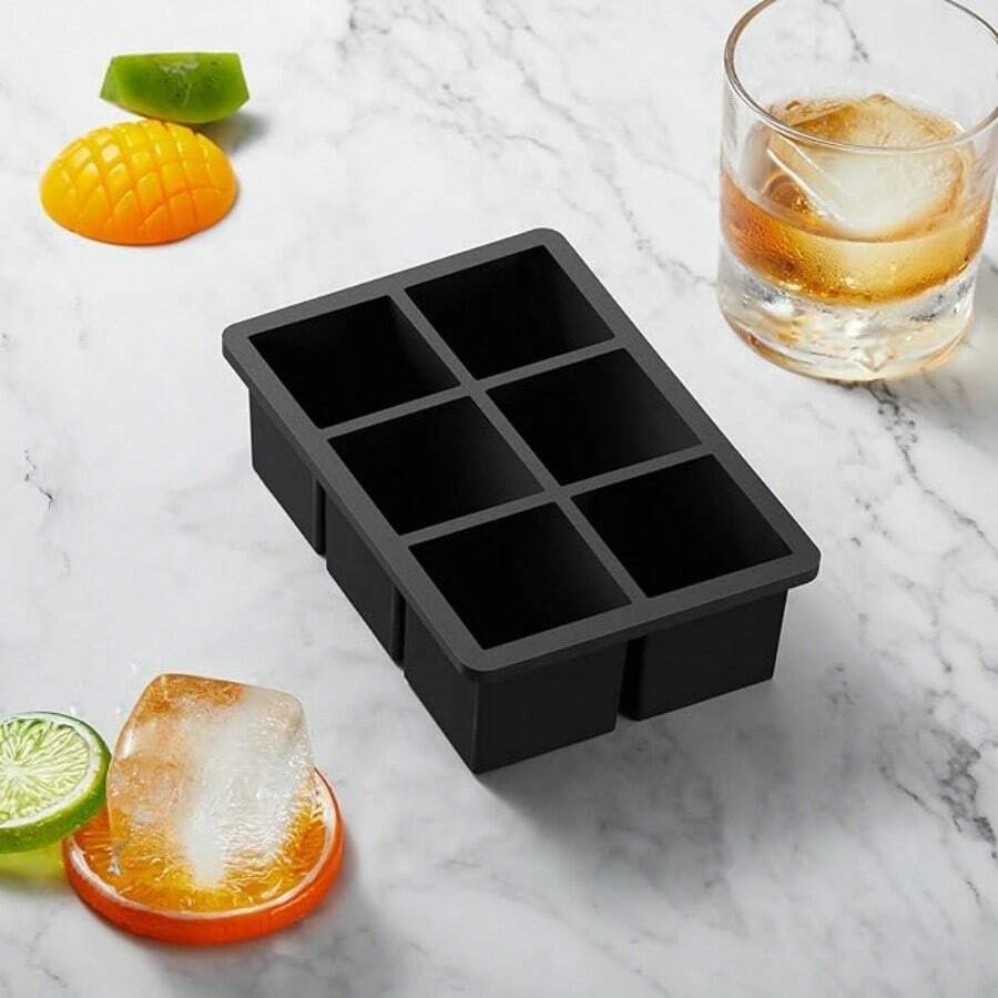 Ice Cube Mold - Large Silicone Ice Maker For Whiskey And Cocktails ...