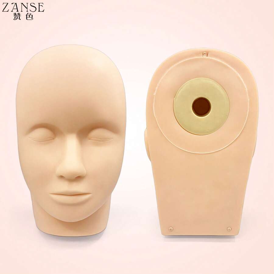 Eyelash Grafting Practice Model Head Made Of Silicone, Facial Makeup ...