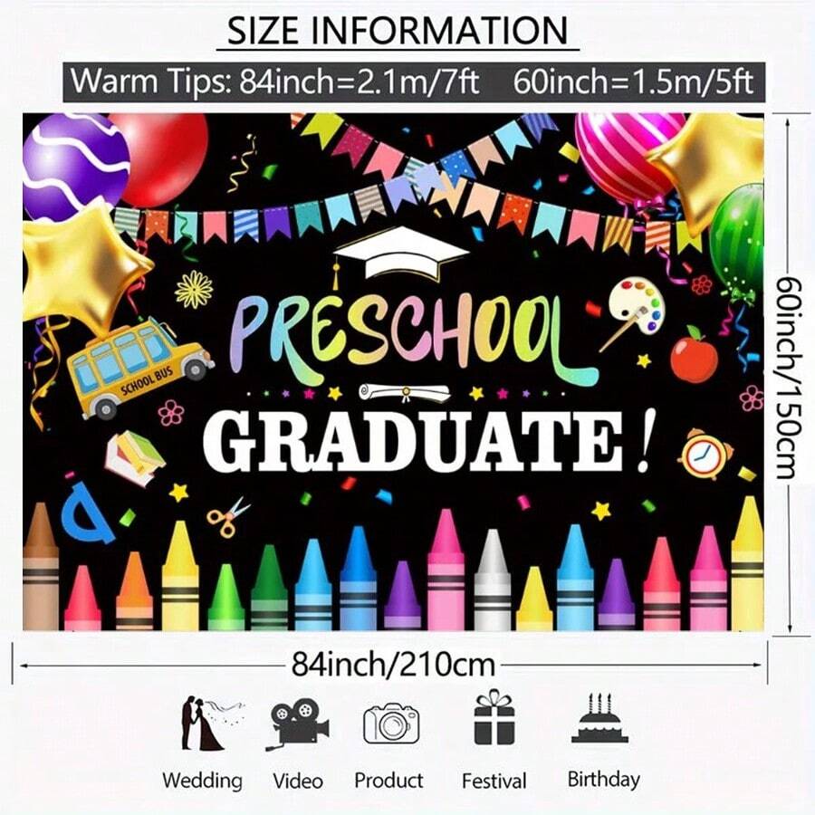 Preschool Kindergarten Graduation Backgrounds Party Photographic Kids ...