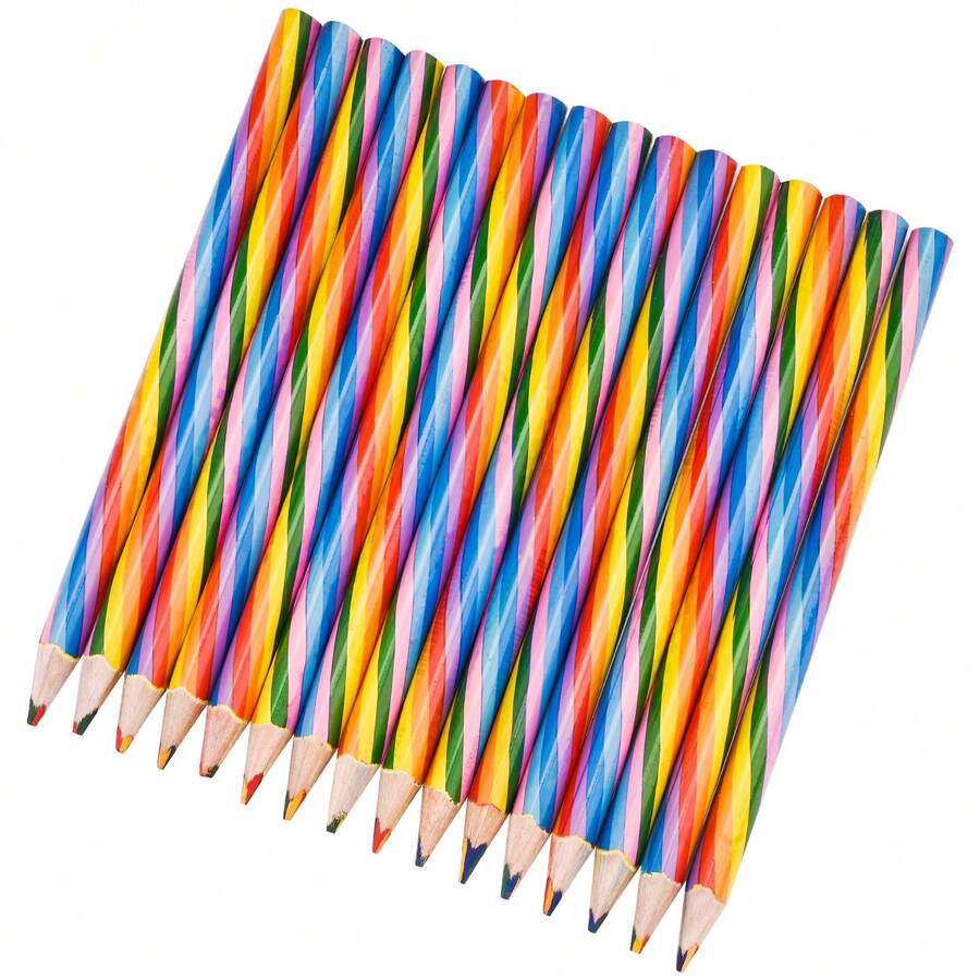 16Pcs Rainbow Coloured Pencils, 4 In 1 Colouring Pencils For Kids ...