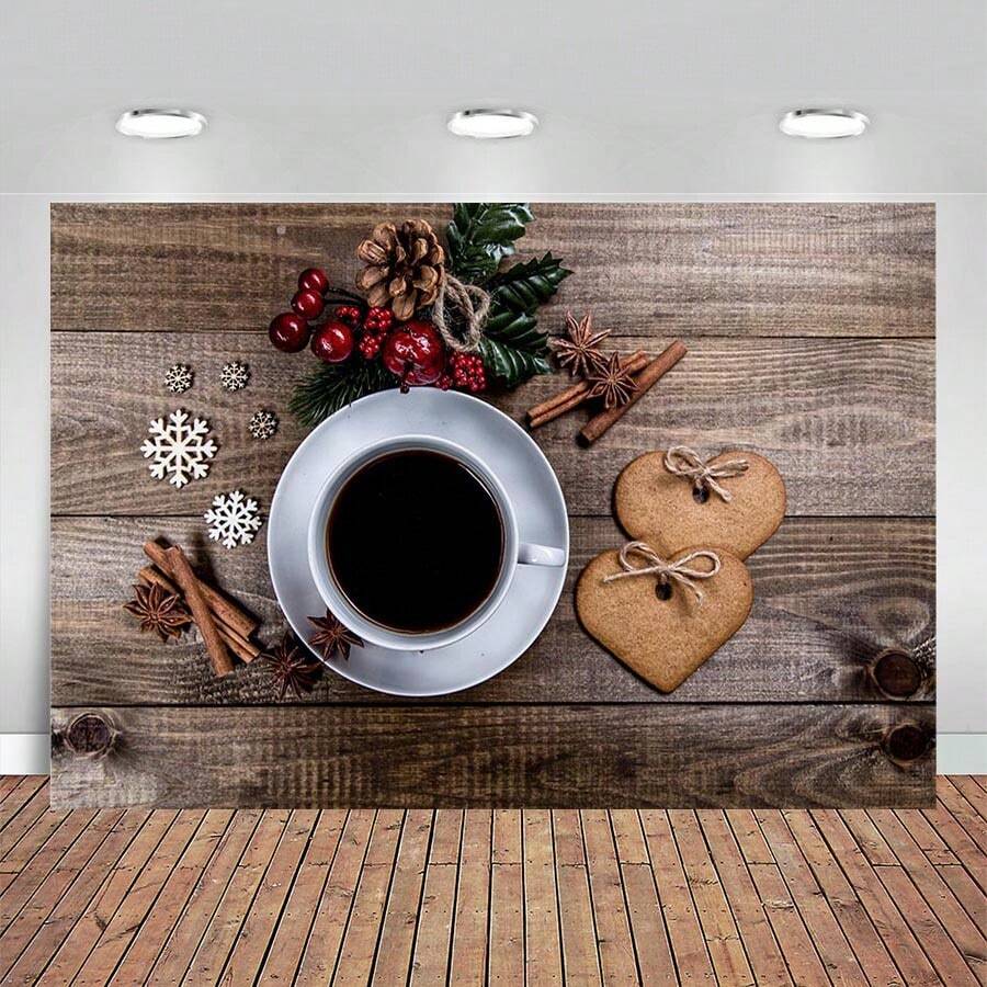 Kitchen Food Cafe Decoration Wood Boards Photography Backdrops Camping ...