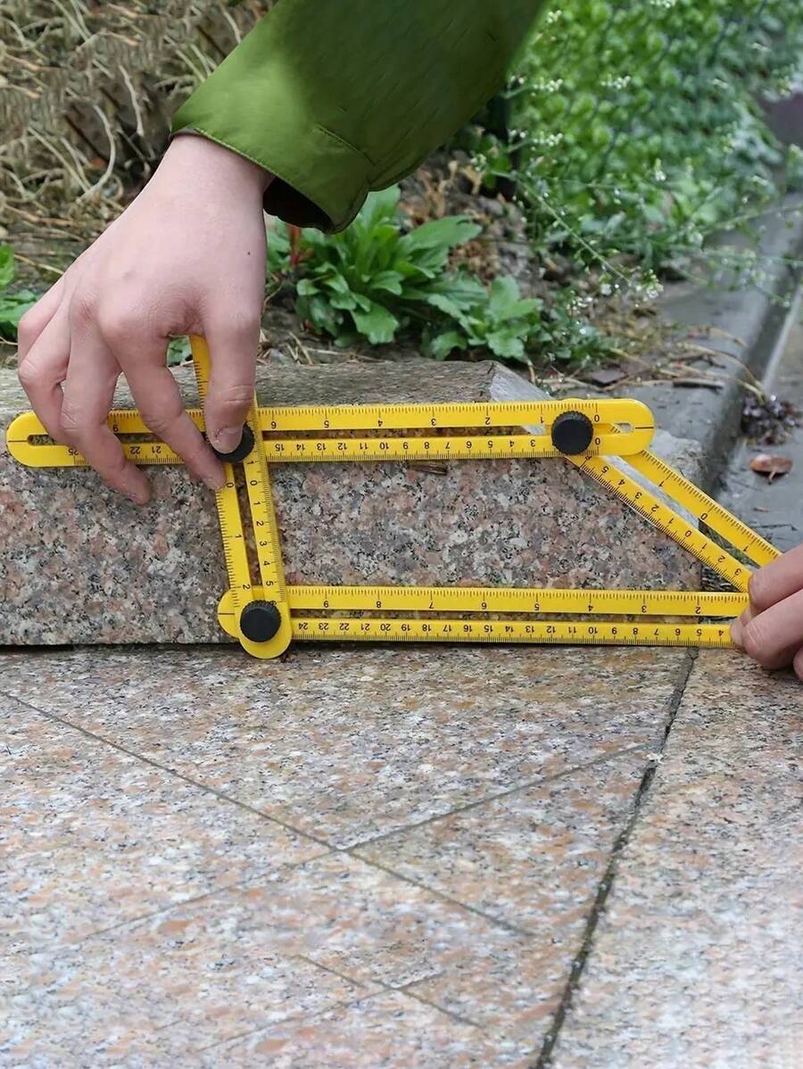 1pc Multi-Functional Foldable Plastic Four-Fold Ruler For Measuring ...