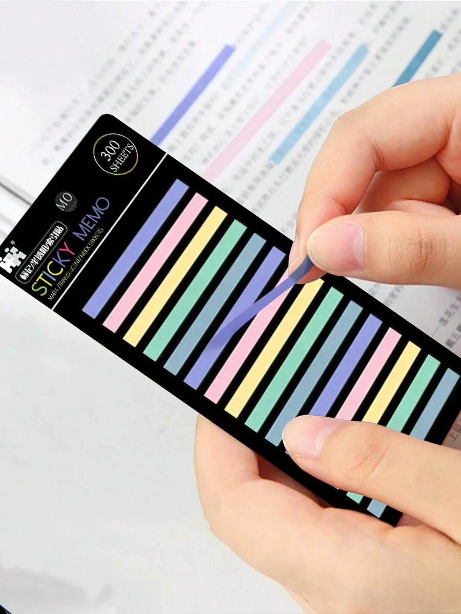 Super Mini Translucent Index Stickers 300 Sheets Multi Colors Extra ...