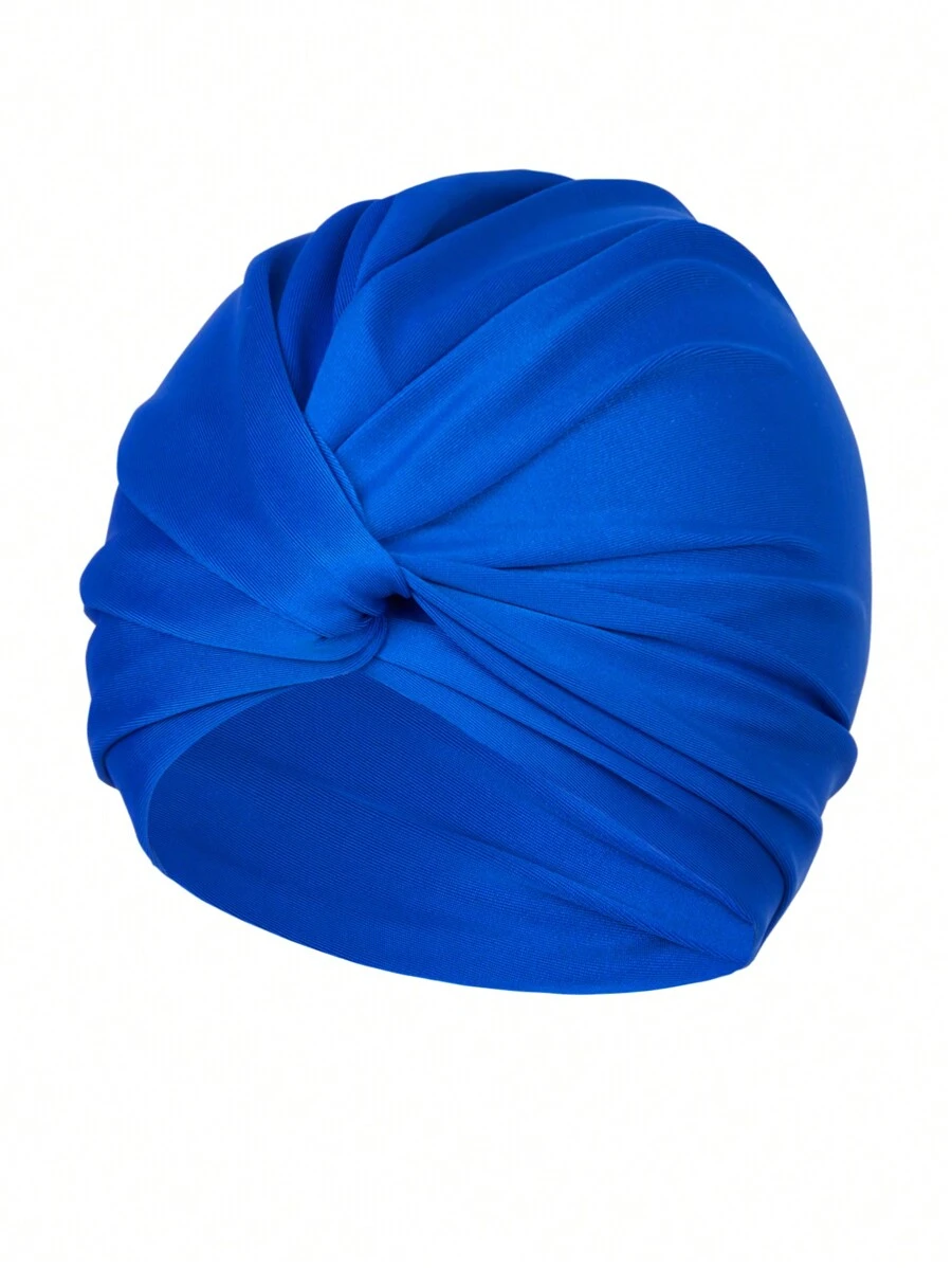 Fashionable Fold Design Swim Cap For Plus Size, Beach Essentials, Beach ...