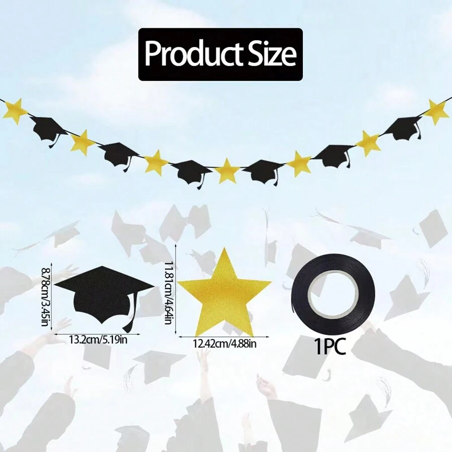1pc Graduation Party Decorative Banner For 2024 High School College ...