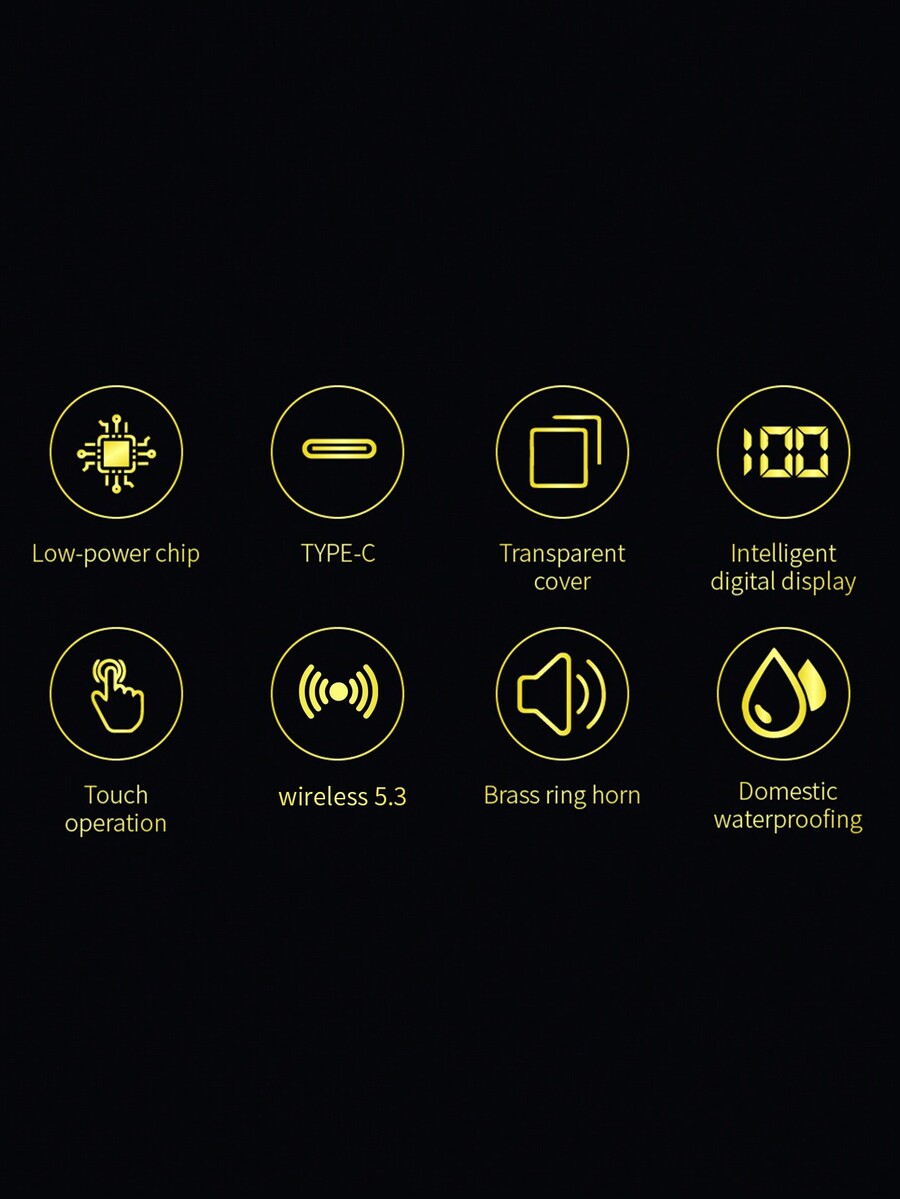 AB2 Transparent Wireless Headset Dual Microphone Noise Reduction In-Ear ...