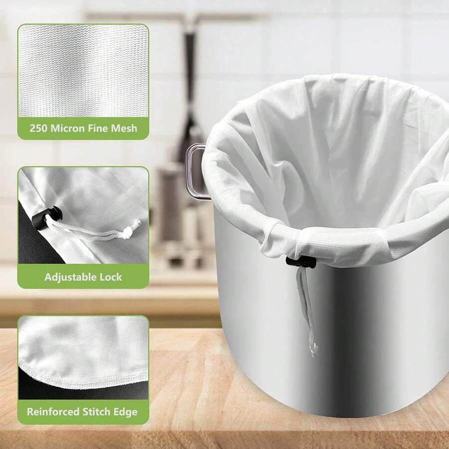 2pcs Reusable Drawstring Filter Bag For Brewing At Home, Perfect For ...