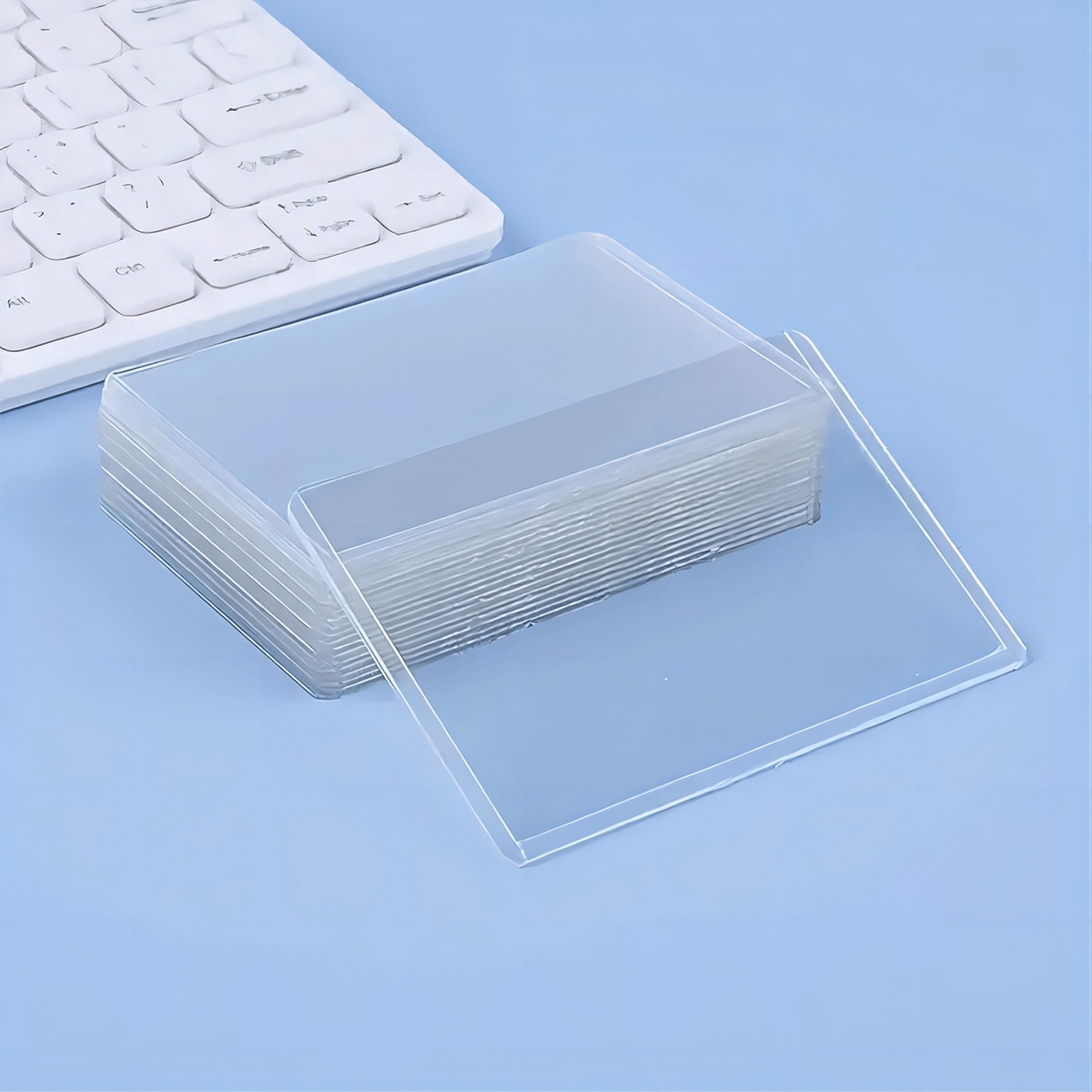 10pcs Pvc Game Card Protector, Transparent Hard Cover For Sports Stars ...