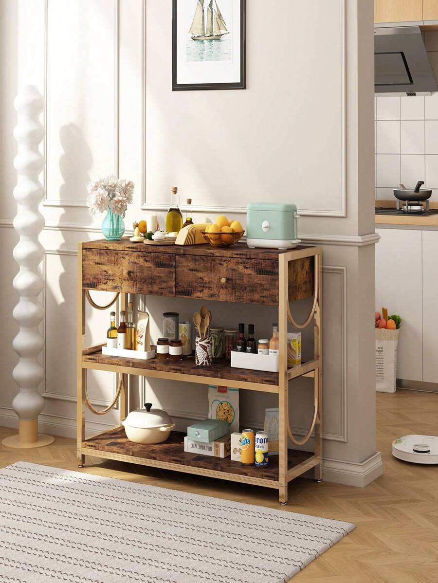 Console Table, 32 Inch Entryway Sofa Table With 2 Drawers And Storage ...