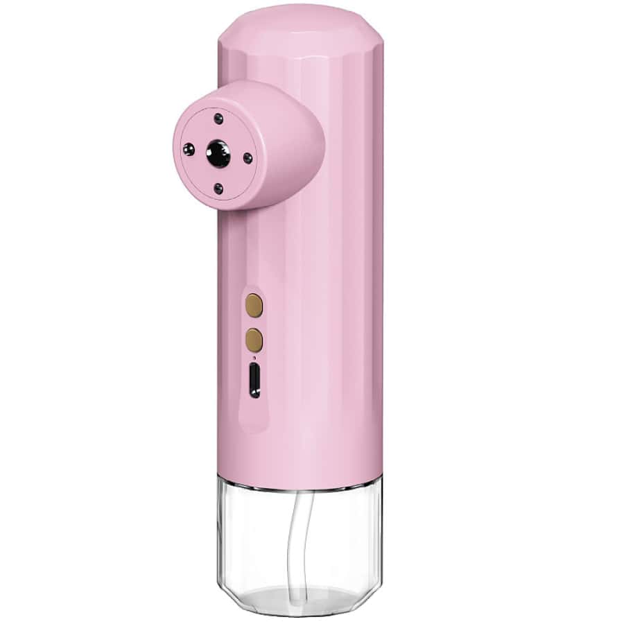 Pink Nano Facial Steamer, Handy Mini Mister, USB Rechargeable Mist ...