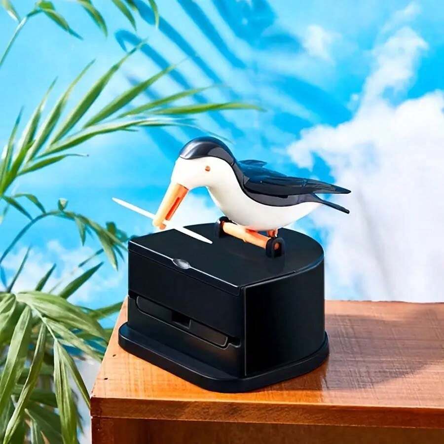 1pc Cute Bird Toothpick Dispenser, Creative Press Bird Toothpick ...