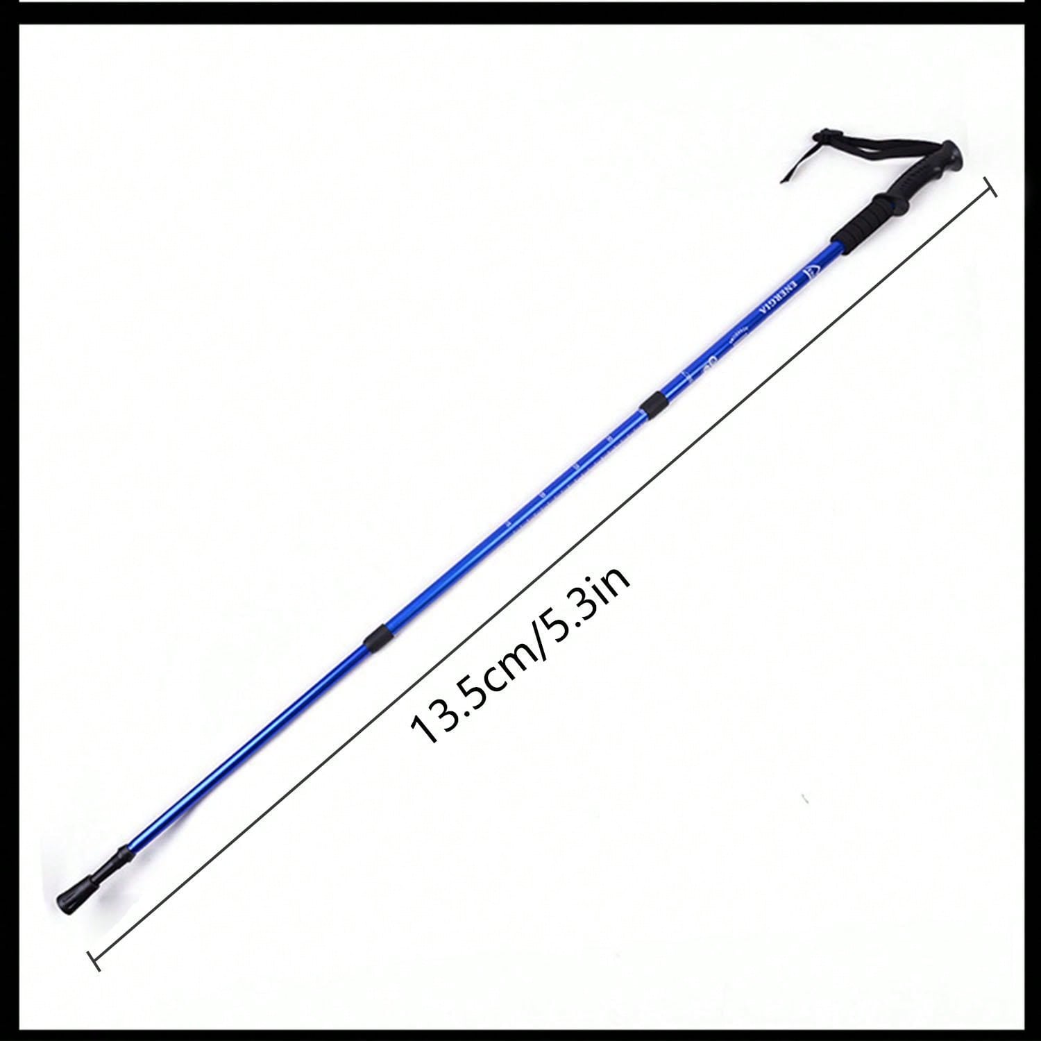 A Trekking Stick Telescopic Folding Straight Handle Three-Section ...