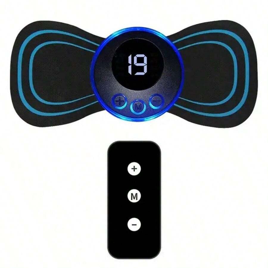 1pc Multifunctional Smart Mini Massage Sticker For Shoulders And Neck Electric Meridian Pulse