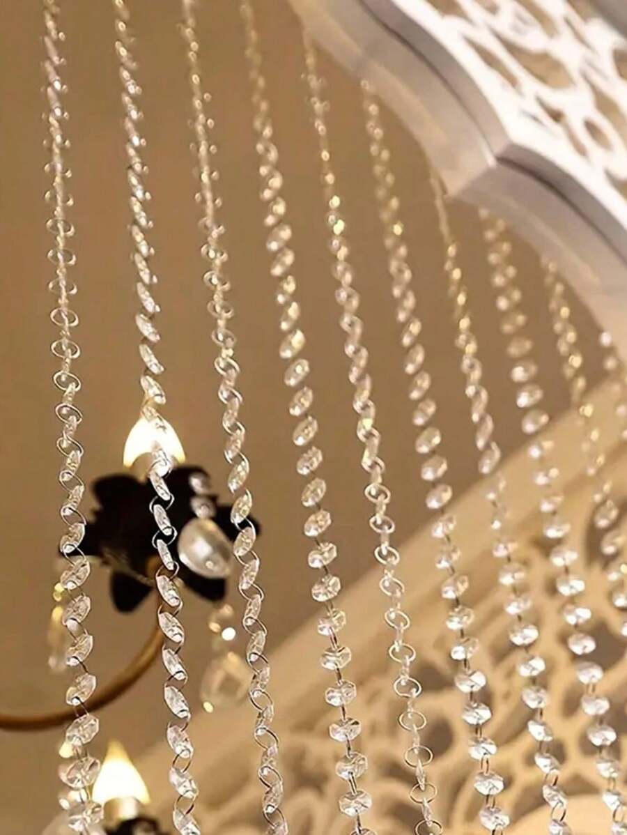 32.8ft Crystal Acrylic Gems Bead Strands Hanging Clear Diamond Chain ...