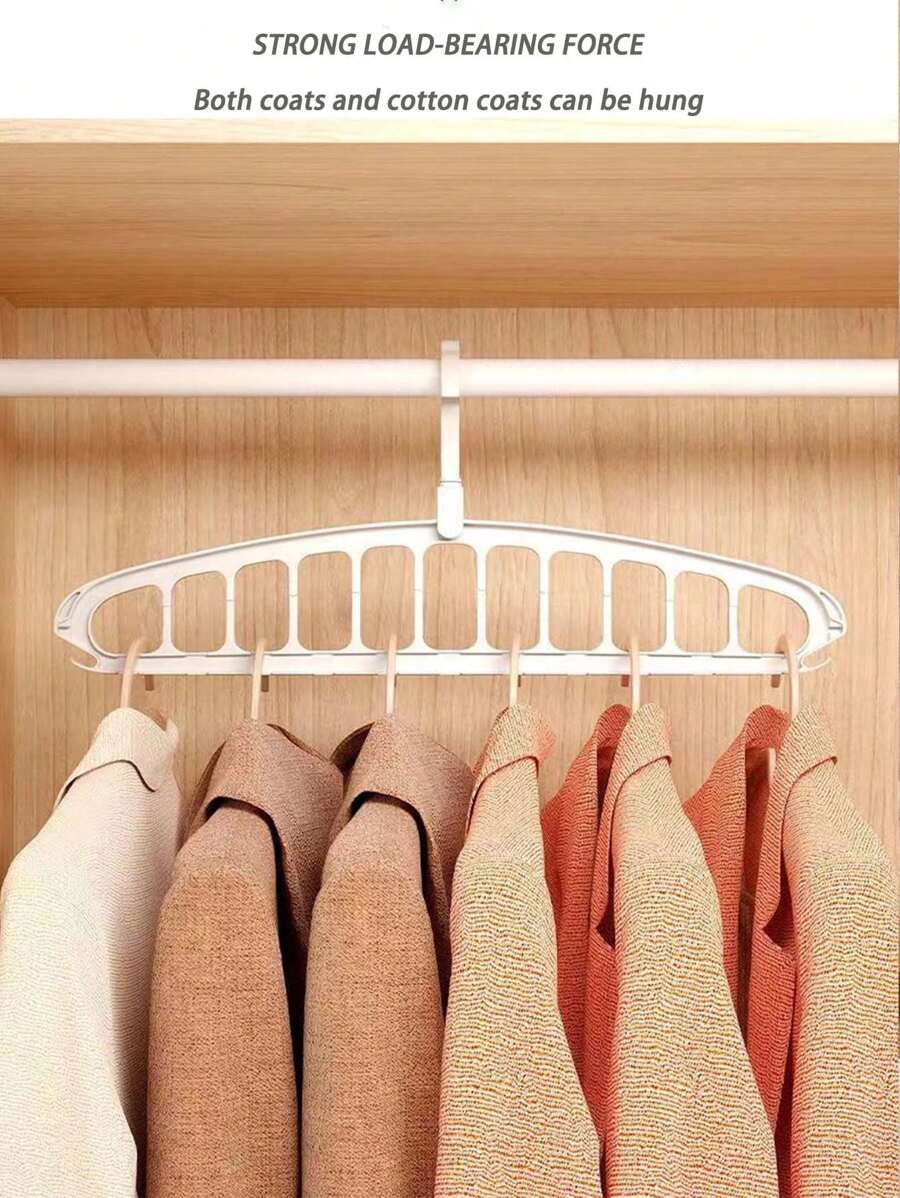 11-Hole Multifunctional Hanger, Space-Saving & Non-Trace Back Hanging ...