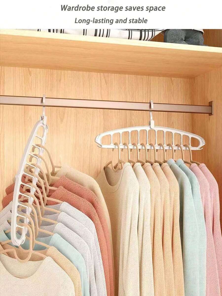 11-Hole Multifunctional Hanger, Space-Saving & Non-Trace Back Hanging ...