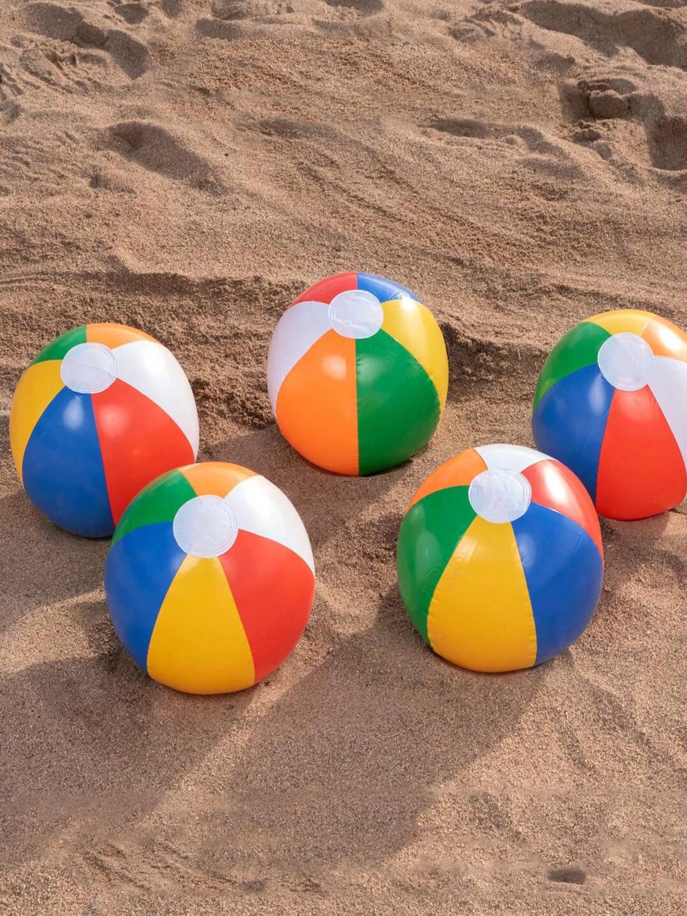 Rainbow Beach Balls(3 Pack), 12'' Inflatable Swimming Pool Toys For ...