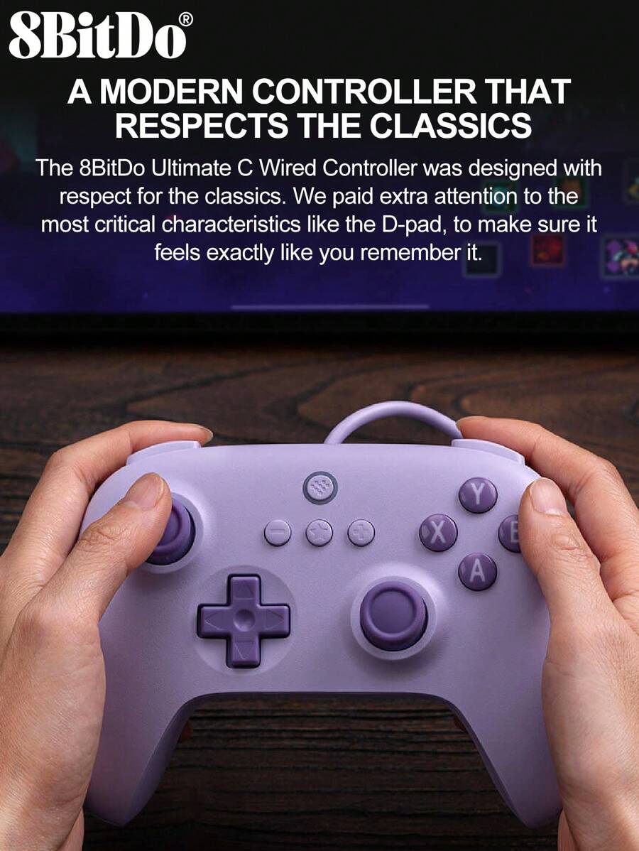 8bitdo 8Bitdo PC Wired Controller Ultimate C Gamepad Joystick ...