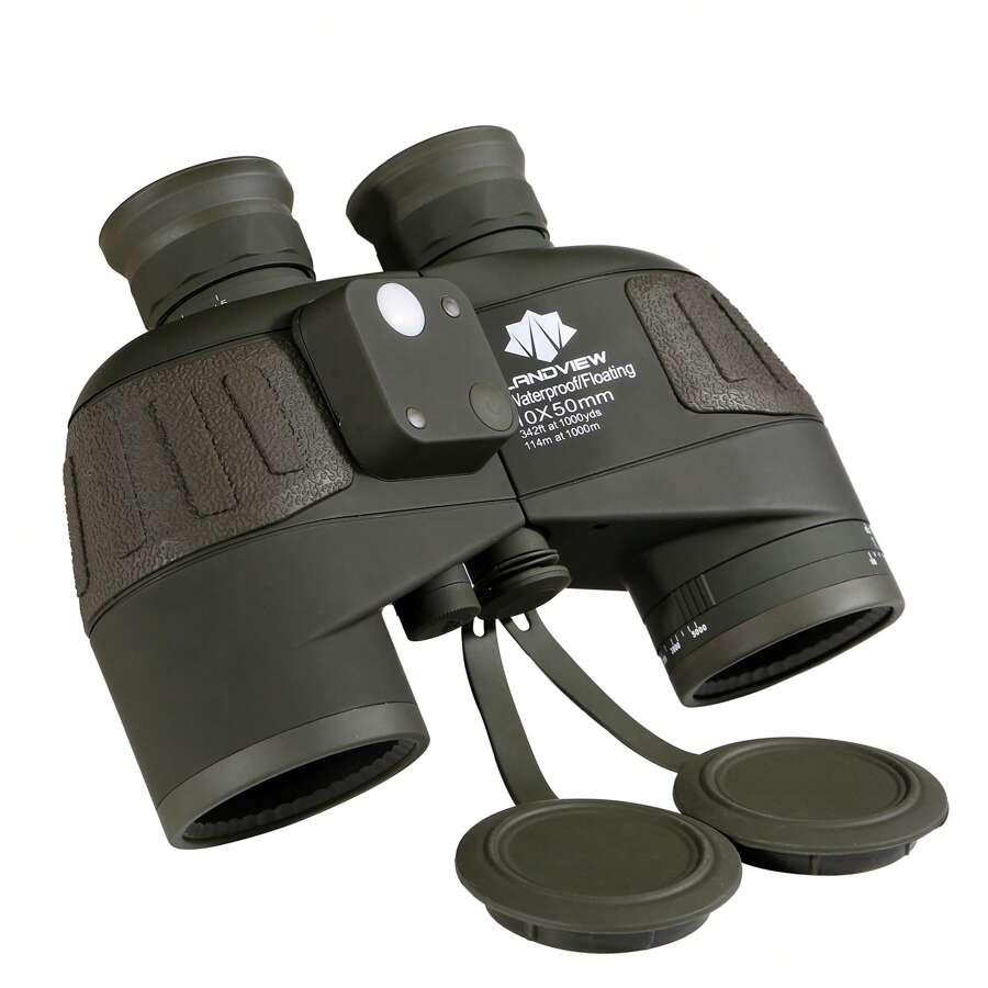 Landview 1pc Marine Binoculars For Adults 10X50 Waterproof Binoculars With Illuminated ...