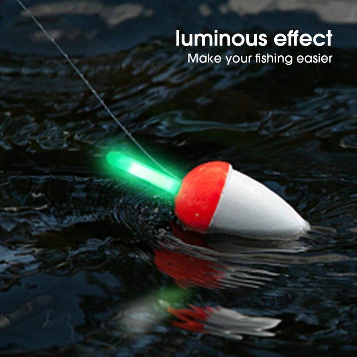 100 piezas Luces fluorescentes en forma de luciérnagas, flotador de ...