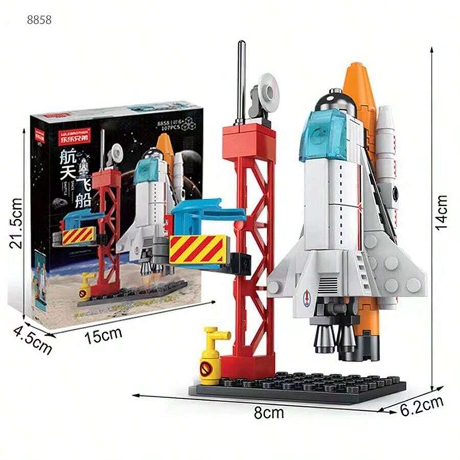 Aviation Spaceport Model Space Shuttle Rocket Launch Center Construction Building Blocks ...
