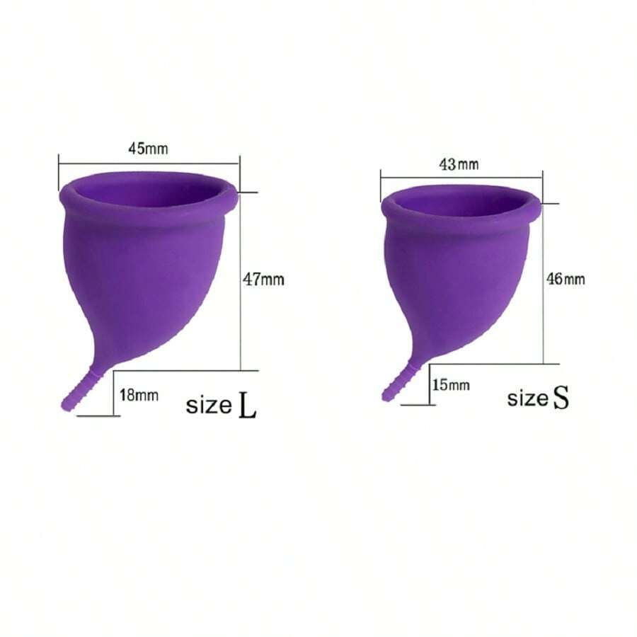 Silicone Menstrual Cup Women's Period Care Moon Cup Close-Fitting Design Menstruation Cup | SHEIN