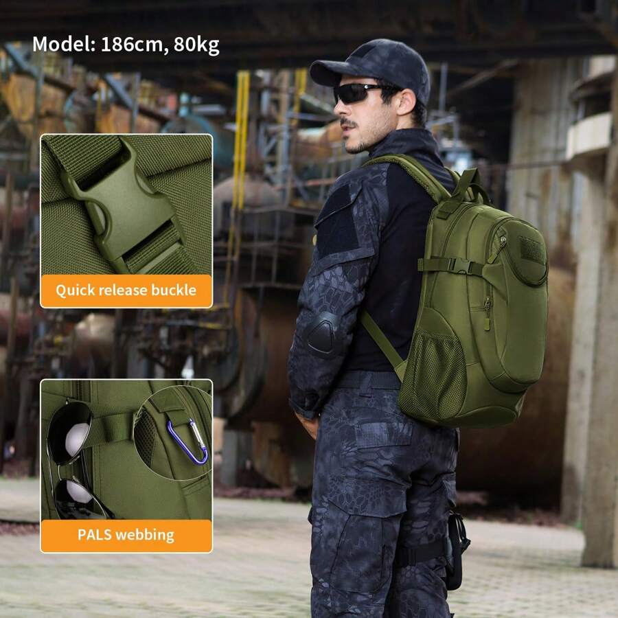 25L Tactical Backpack Rucksack Tactical Assault Pack Bag WR | SHEIN USA