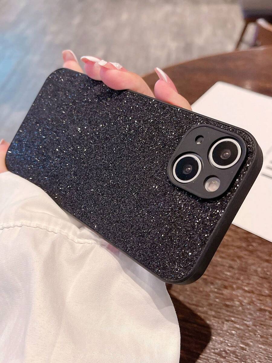 Minimalist Luxury Shiny Silver Apple IPhone Phone Case For IPhone 16 ...