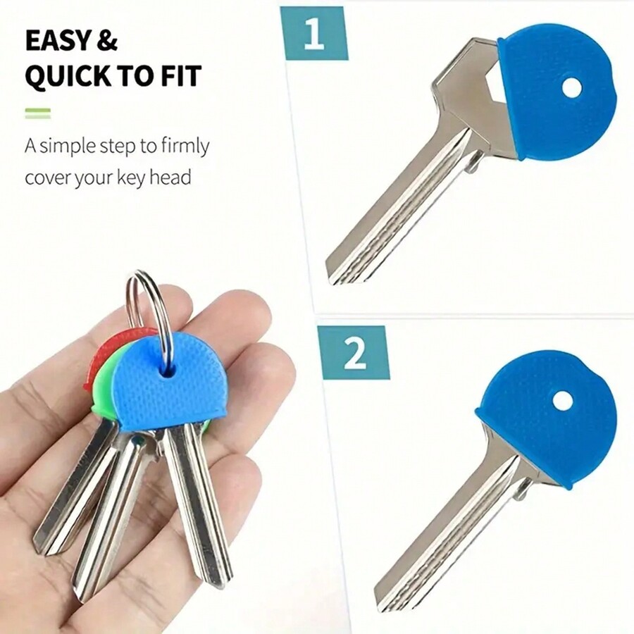 11pcs Assorted Varieties, Colorful Silicone Key Cap Covers Set - Easily ...