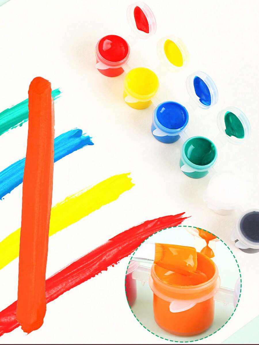 2 Sets Of 12-Color Paint Set For Diy Plaster, Kite, Painting & Acrylic ...