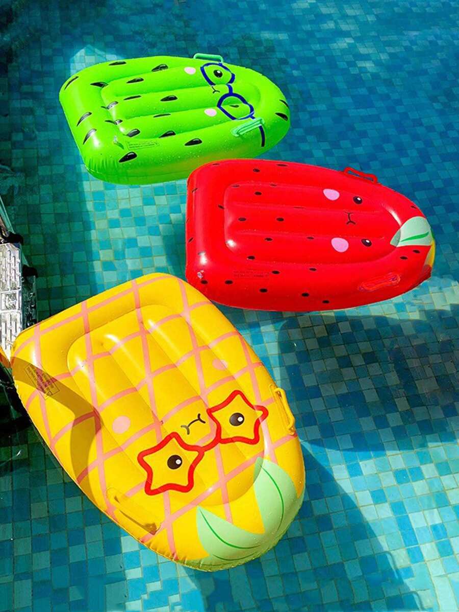 1pc Inflatable Fruit Pool Float Strawberry Kiwi Pineapple Design ...