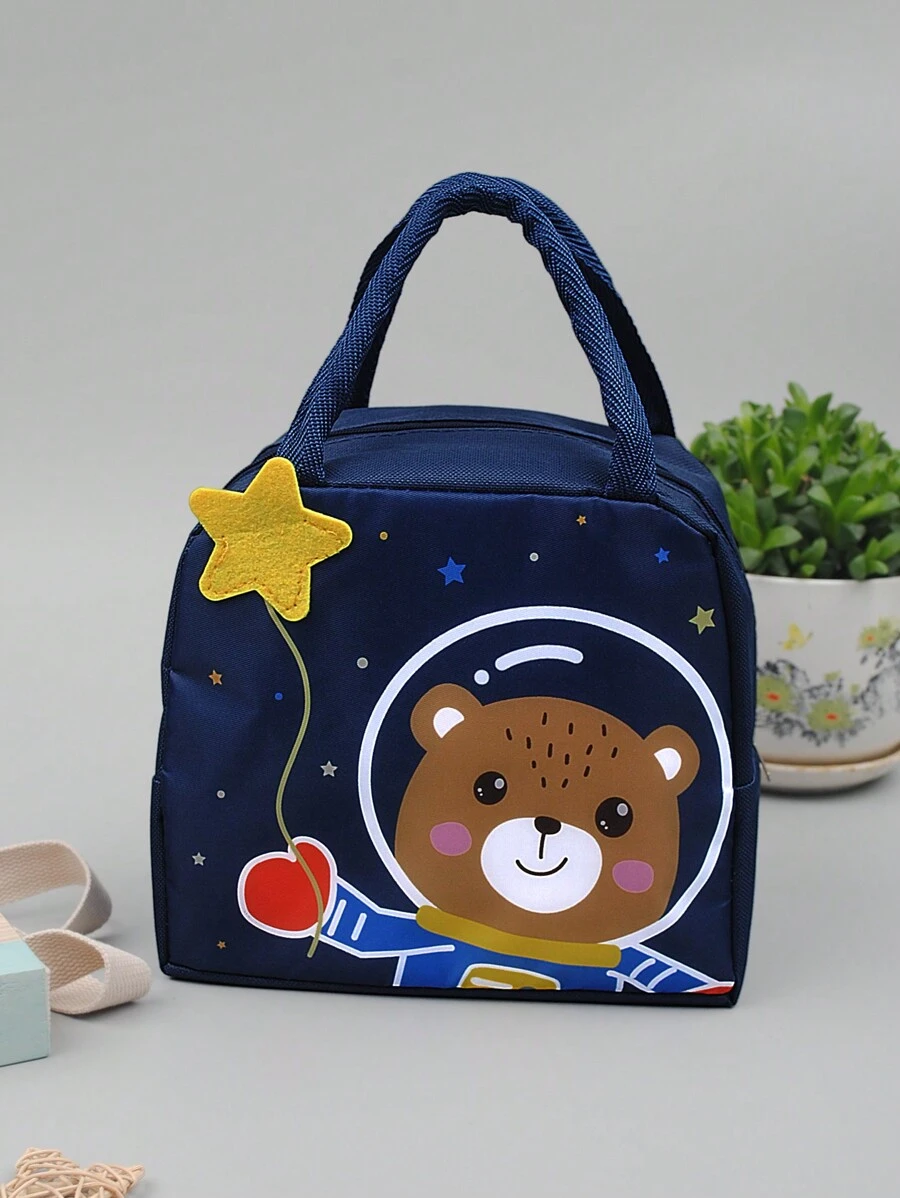 Insulated Bento Box Bag With Handle For Lunch, Meal Carrier Bag For ...