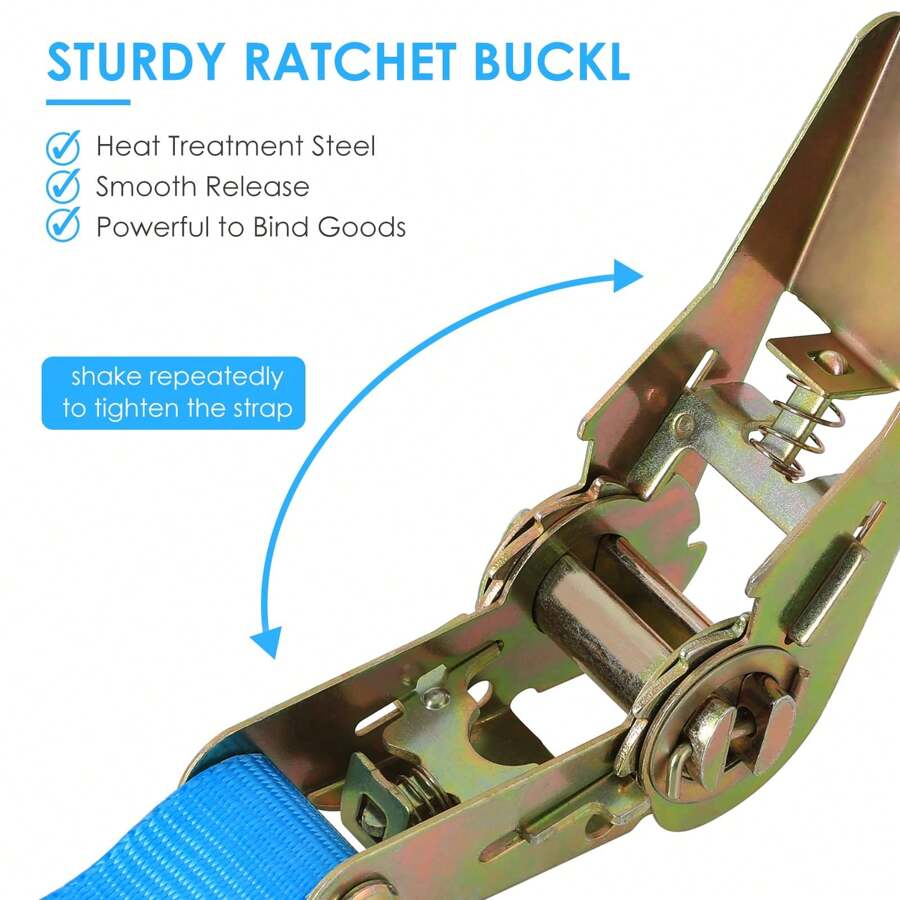 MAMIZO Ratchet Straps Heavy Duty 20 Ft-10 Pack, Endless Ratchet Strap ...