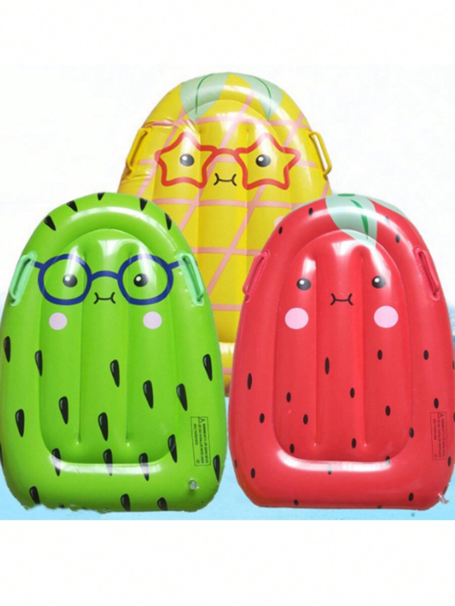 1pc Inflatable Fruit Pool Float Strawberry Kiwi Pineapple Design ...
