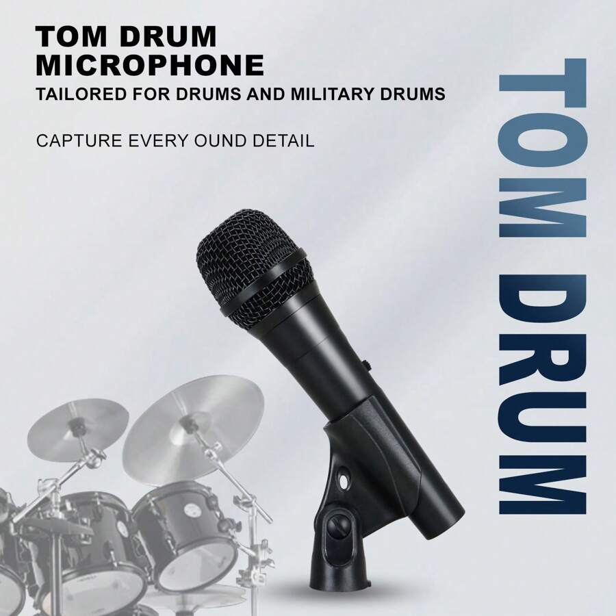 DRUMKIT 7 Drum 7-Piece Wired Dynamic Drum Mic , Drum Microphone Set ...
