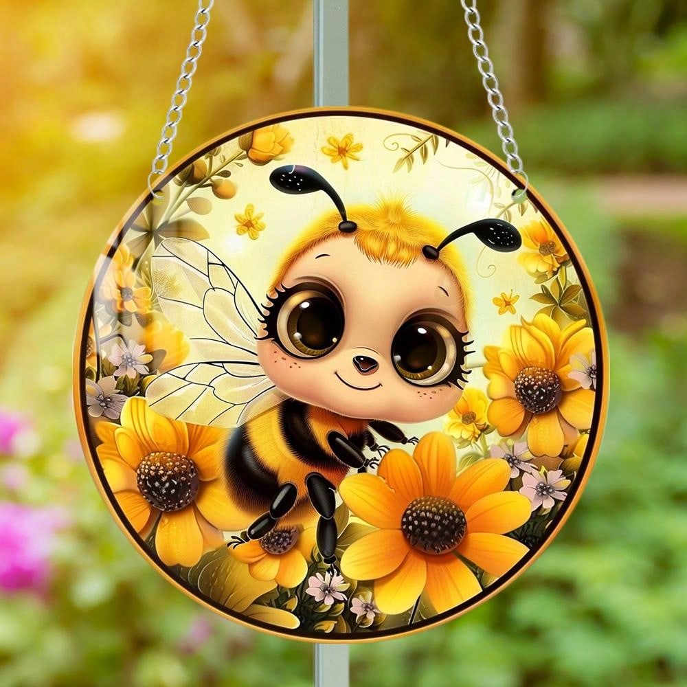 Decoración De Pared Acrílica Redonda Clásica Con Temática De Abeja ...